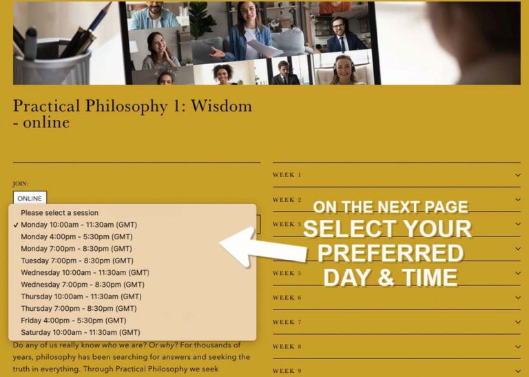 School of Philosophy – Practical Philosophy Course